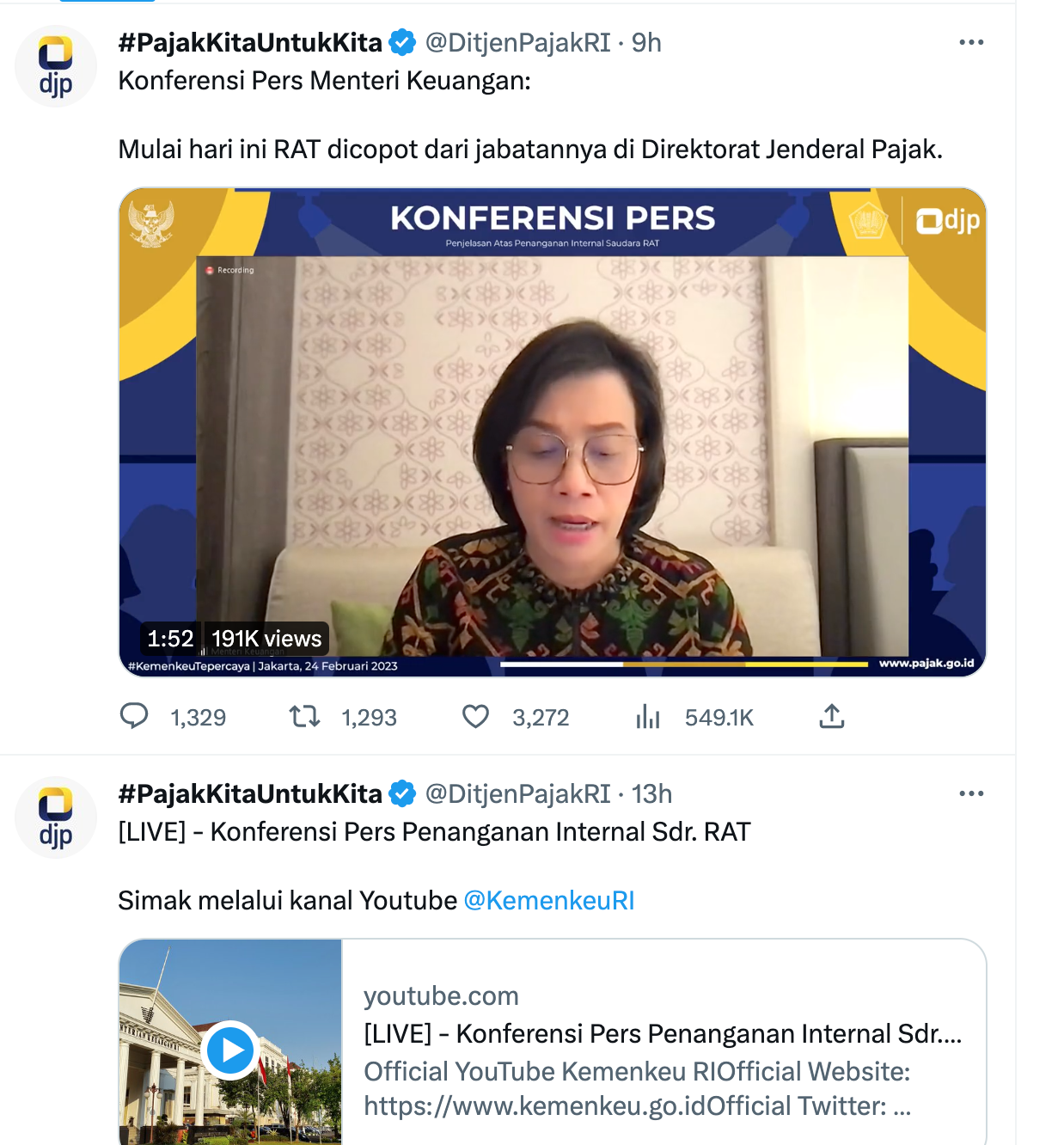 Mario, David, Agnes, Rafael, dan Krisis Komunikasi Handling ala DJP ...